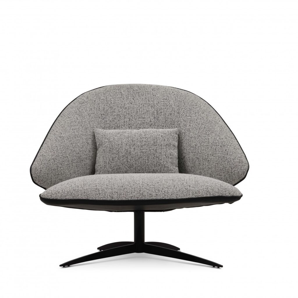 Stockholm black Micro leather Arm chair | Daze KSA